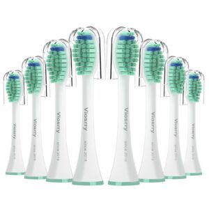 vioesrry toothbrush replacement heads compatible with c2 c3 9023 4100 1100 g2 2 series 6015/03 electric brush refills, 8 pack, blue