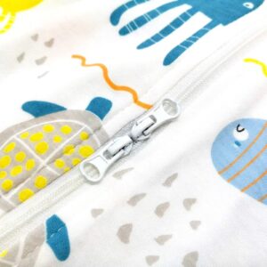 babyhollnemo Baby Swaddle Blanket Easy Adjustable Infant swaddles Sleep Sack 100% Cotton (Jellyfish, Small)