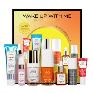 sunday riley wake up with me complete brightening morning skincare set, 1 ct.