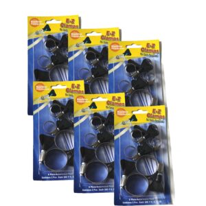 koehler enterprises ez01b easy clamp blister pack, 6 piece (2 pieces each sae size 4, 6 and 20. no tools required) - pack of 6,ez01bn