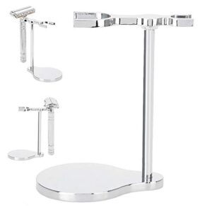 Shaving Brush Stand, Men Razor Stand Safety Razor Holder for Salon Home Travel Use Complete Your Shaving Set