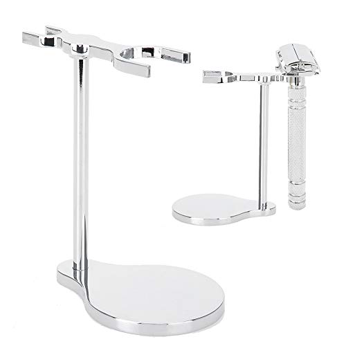 Shaving Brush Stand, Men Razor Stand Safety Razor Holder for Salon Home Travel Use Complete Your Shaving Set