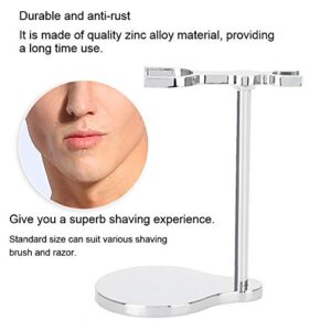 Shaving Brush Stand, Men Razor Stand Safety Razor Holder for Salon Home Travel Use Complete Your Shaving Set