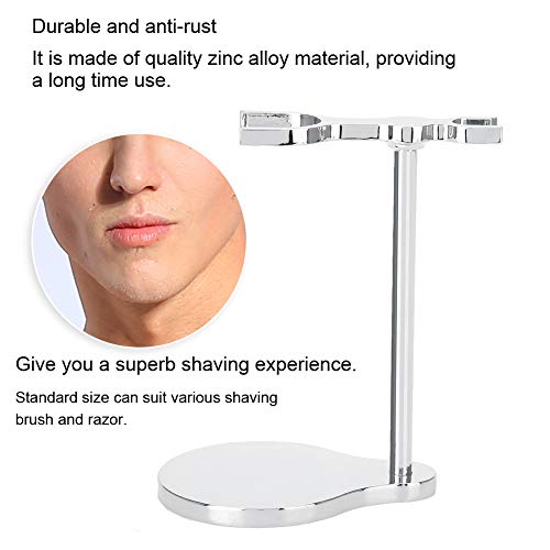 Shaving Brush Stand, Men Razor Stand Safety Razor Holder for Salon Home Travel Use Complete Your Shaving Set