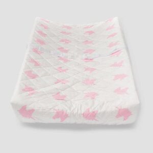 layette by monica + andy organic changing pad cover unicorn dreams