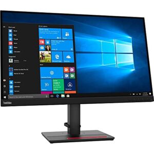 Lenovo ThinkVision T27h-2L 27" WQHD WLED LCD Monitor - 16:9 - Raven Black - 27" Class - in-Plane Switching (IPS) Technology - 2560 x 1440-16.7 Million Colors - 350 Nit Typical - 4 ms Extre (Renewed)