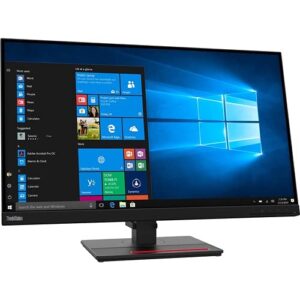 lenovo thinkvision t27h-2l 27" wqhd wled lcd monitor - 16:9 - raven black - 27" class - in-plane switching (ips) technology - 2560 x 1440-16.7 million colors - 350 nit typical - 4 ms extre (renewed)