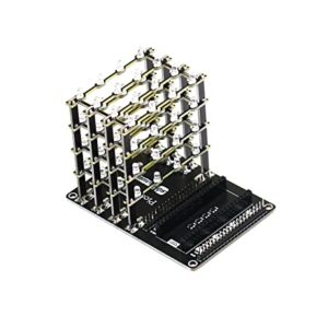 Pico Cube 4x4x4 64 LED Cube Kit for Raspberry Pi Pico (Assembled, Green)