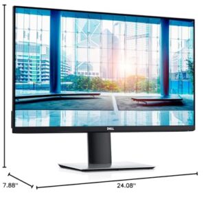 Dell P2719H 27-inch Full HD Height Adjustable Thin Bezel Monitor for PC, Laptop - 1920 x 1080p at 60Hz, 5ms (Fast) Gray-to-Gray Response Time, 16.7 Million Colors, Displayport, HDMI, USB - Black