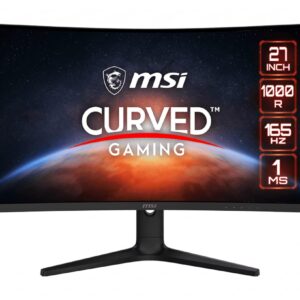 MSI G271C, 27" Gaming Monitor, 1920 x 1080 (FHD), VA, 165Hz, FreeSync Premium, HDMI, Displayport, Tilt