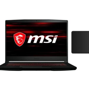 MSI GF63 15.6" FHD Premium Gaming Laptop | Intel 6-Core i5-10500H | 16GB RAM | 512GB SSD | NVIDIA GeForce GTX 1650 Max-Q | Backlit Keyboard | Windows 11 | with Mouse Pad Bundle