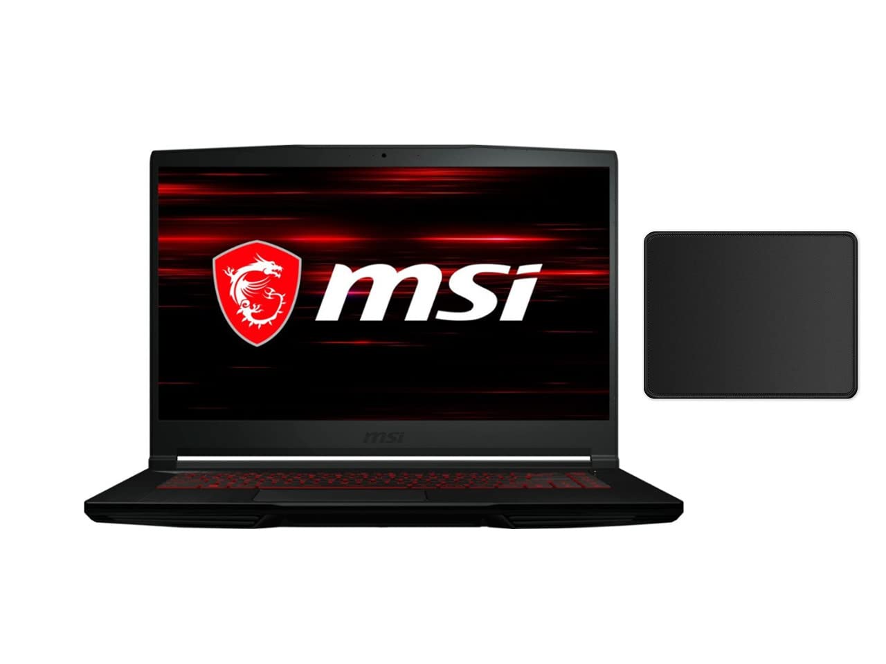 MSI GF63 15.6" FHD Premium Gaming Laptop | Intel 6-Core i5-10500H | 16GB RAM | 512GB SSD | NVIDIA GeForce GTX 1650 Max-Q | Backlit Keyboard | Windows 11 | with Mouse Pad Bundle