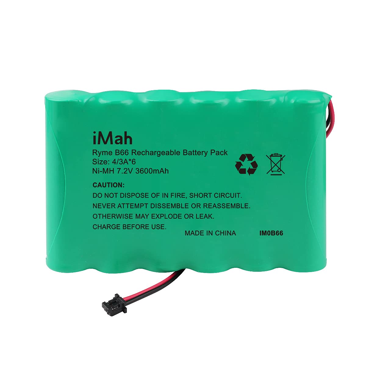 iMah Replacement for DSC Impassa 9057 Battery 6PH-H-4/3A3600-S-D22 7.2V 3600mAh 17000152 SCW-BATTERYHC Alarm System, Ryme B66 Recently Upgraded