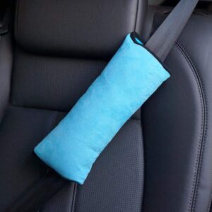 Car Seat Straps Shoulder Pads for Baby Kids, Super Soft Seat Belt Covers for All Car Seats (Blue)