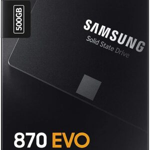 NATIVO HARVEST Sam-Sung 870 EVO SATA III SSD 2.5” / MZ-77E500B / Internal Solid State Hard Drive, Upgrade PC or Laptop Memory and Storage for IT Pros, Creators, Everyday Users (500 GB)