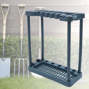 DNYSYSJ Garden Tool Organizer,Garden Garage Tool Rack Organizer Broom Mop Holder Utility Storage Stand Tower