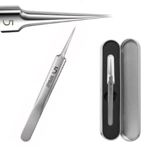 removal blackhead tweezers precision stainless steel curved hook for acne pimples comedones blemishes or splinters removal and ingrown hair treatments