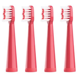 Papablic Kids Electric Toothbrush Replacement Heads Red (4 Pack)