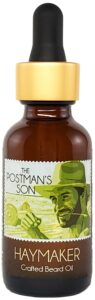 the postman's son - haymaker - crafted beard oil - 1 fl oz