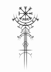 dopetattoo 6 sheets temporary tattoos for women adults ancient viking art deco vegvisir navigation compass temporary tattoo for men for woman neck