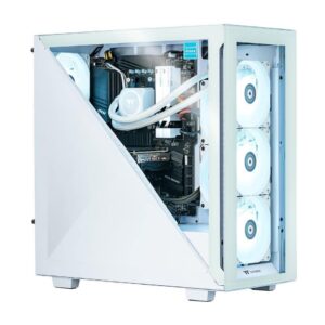 Thermaltake LCGS Avalanche 360T AIO Liquid Cooled Gaming PC (AMD Ryzen™ 5 5600X 6-core, DDR4 3600Mhz 16GB RGB Memory, NVIDIA® GeForce RTX™ 3060 Ti, 1TB NVMe M.2, WiFi, Win10 Home) D3AV-B550-36T-LCS