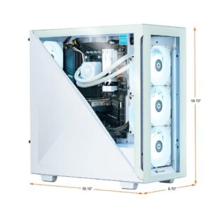 Thermaltake LCGS Avalanche 360T AIO Liquid Cooled Gaming PC (AMD Ryzen™ 5 5600X 6-core, DDR4 3600Mhz 16GB RGB Memory, NVIDIA® GeForce RTX™ 3060 Ti, 1TB NVMe M.2, WiFi, Win10 Home) D3AV-B550-36T-LCS