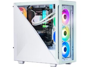 thermaltake lcgs avalanche 360t aio liquid cooled gaming pc (amd ryzen™ 5 5600x 6-core, ddr4 3600mhz 16gb rgb memory, nvidia® geforce rtx™ 3060 ti, 1tb nvme m.2, wifi, win10 home) d3av-b550-36t-lcs