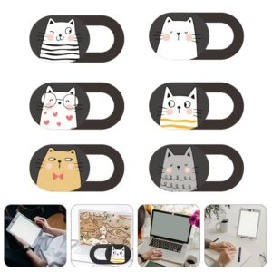 SOLUSTRE 6pcs Cover for Computer Abs Peeping Slider Slideshow