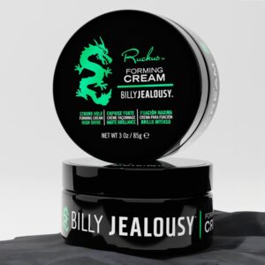 Billy Jealousy Ruckus Hair Forming Cream, Men's Styling Hair Cream For Strong Hold and High Shine, 3 Oz.