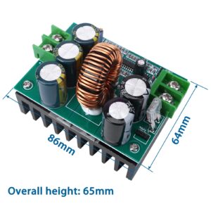 720W High Power DC to DC Boost Converter, PEMENOL DC 10-36V to 12-80V Boost Module Step-up Transformer, Adjustable Charging Power Supply for Electric Vehicles and Solar Power