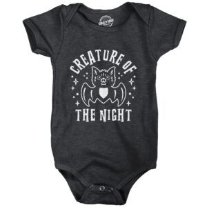 creature of the night baby bodysuit funny cute halloween bat graphic jumper for infants funny baby onesies halloween onesie for baby funny sarcastic onesie black newborn