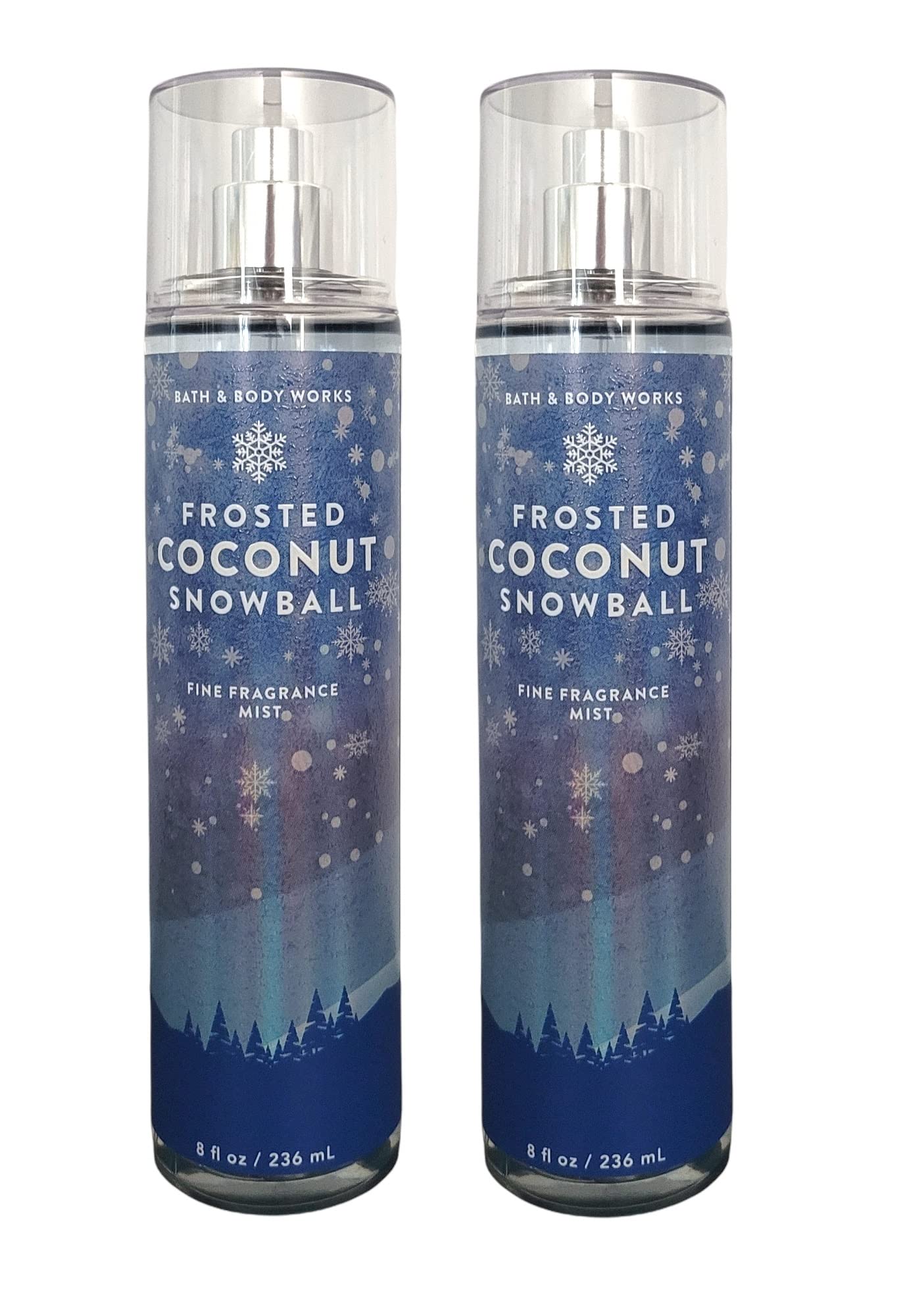 Bath & Body WorksFrosted Coconut Snowball Fine Fragrance Body Mist Gift Set - Value Pack Lot of 2