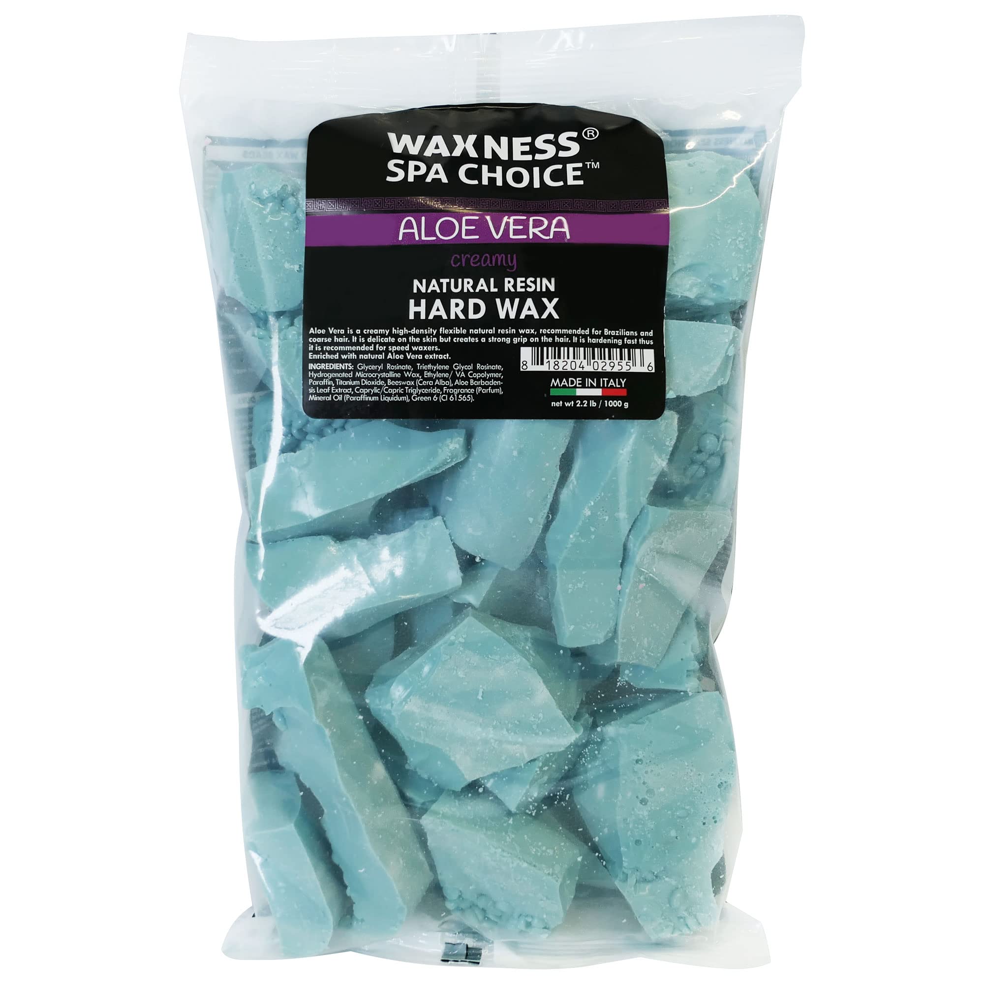 Waxness Spa Choice Aloe Vera Hard Wax Beads 2.2 lb / 1 kg