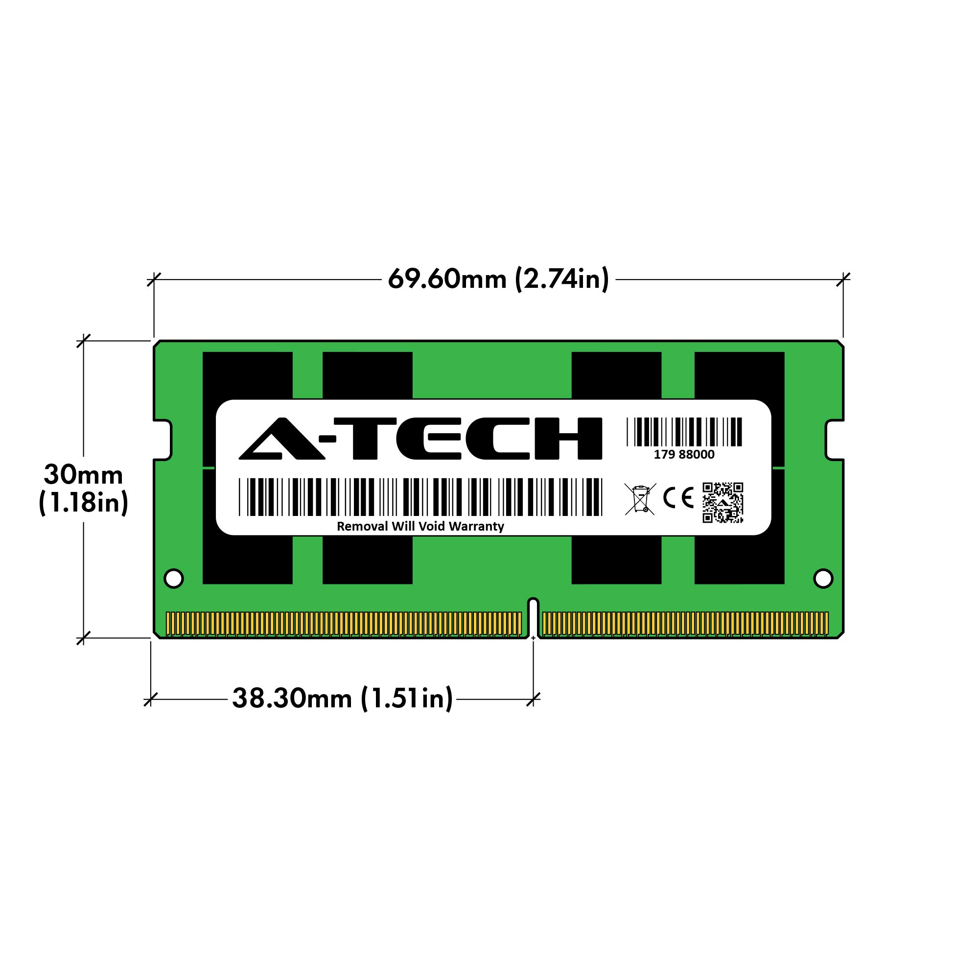 A-Tech 64GB (2x32GB) RAM for ASUSTOR ASUSTOR LOCKERSTOR 10 AS6510T | DDR4 2666MHz PC4-21300 Non ECC SO-DIMM 2Rx8 1.2V - Laptop & Notebook Memory Upgrade Kit