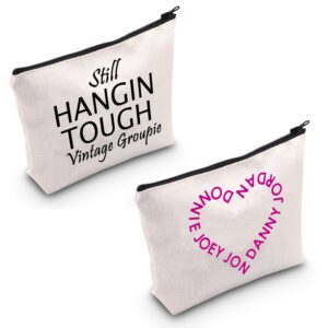 tsotmo music lover gift concert souvenir gift boy band group gift still hangin tough vintage groupie inspired by band cosmetic bag for fans(groupie)