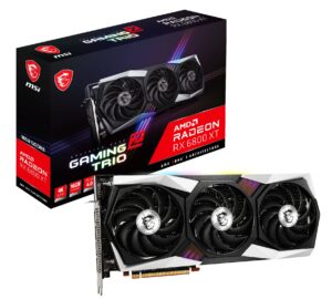 msi gaming amd radeon rx 6800 xt 16gb gdrr6 256-bit hdmi/dp 2310 mhz boost clock rdna 2 oc graphics card (rx 6800 xt gaming z trio 16g)