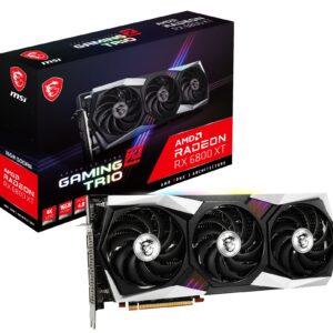 MSI Gaming AMD Radeon RX 6800 XT 16GB GDRR6 256-bit HDMI/DP 2310 MHz Boost Clock RDNA 2 OC Graphics Card (RX 6800 XT Gaming Z Trio 16G)