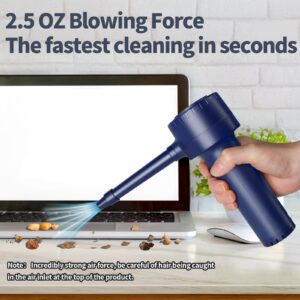 Air Duster Compressed Air, 40000 RPM Powerful Air Duster, Canned Air Duster for Computers, Electronics Duster, Electric Air Can for Keyboard, Cordless Dust Blower Rechargeable, 6000mAh Fast Charging