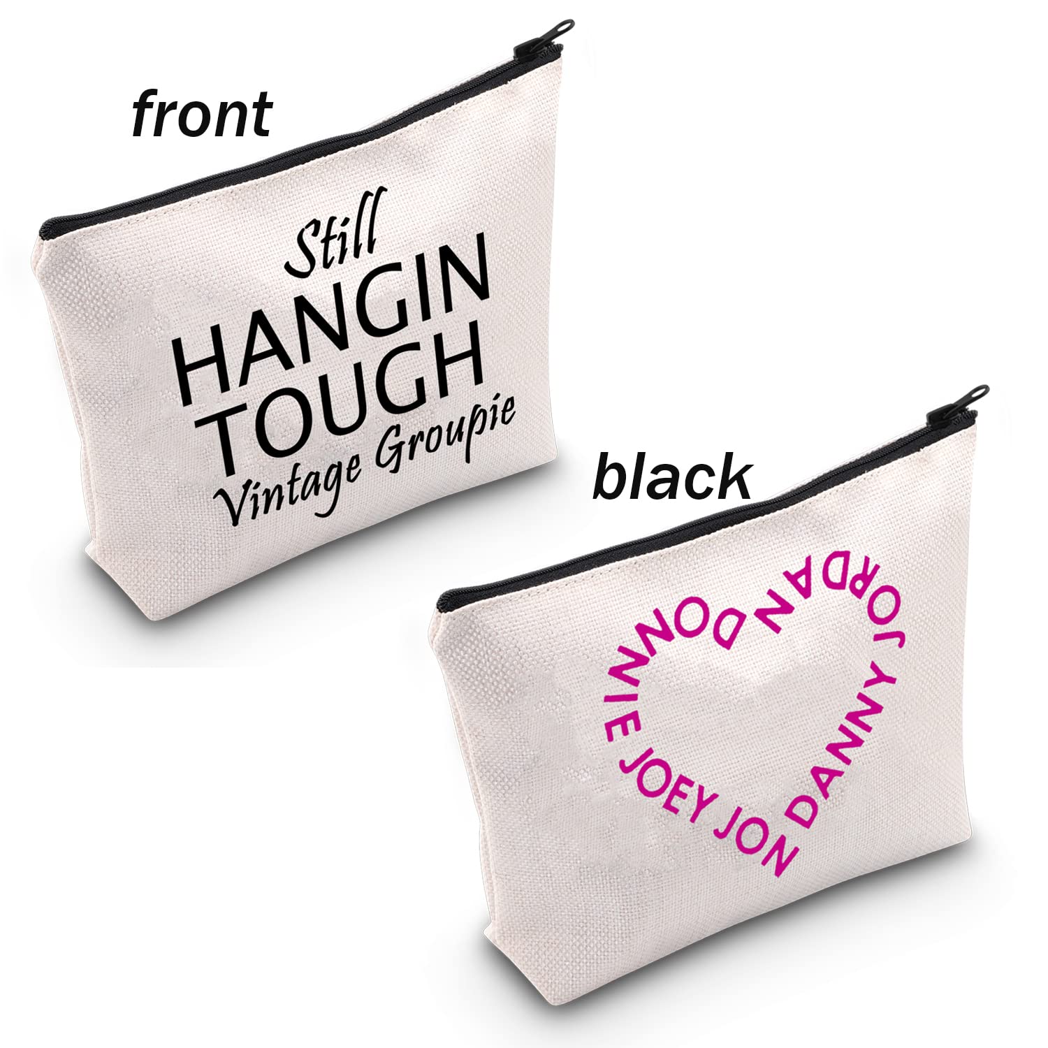 TSOTMO Music Lover Gift Concert Souvenir Gift Boy Band Group Gift Still Hangin Tough Vintage Groupie Inspired By Band Cosmetic Bag For Fans(Groupie)