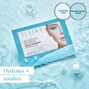 Talika Bio Enzymes Eye Patch - Instant Ultra-Moisturising Under Eye Patches for Adults - Eye Mask For Dark Circles Tired Eyes & Puffiness - Single Pair Under Eye Mask