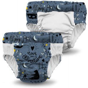 kanga care lil learnerz reusable toilet training pants (medium - wander & fluff)