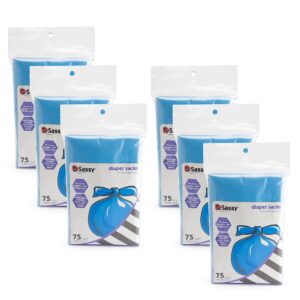 sassy disposable diaper sacks, 450ct (pack of 6)