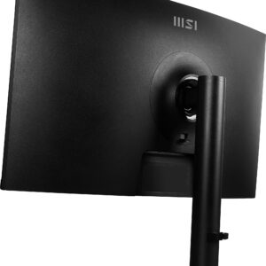 MSI Modern MD271CP, 27" Monitor, 1920 x 1080 (FHD), Curved VA, 75Hz, TUV Certified Eyesight Protection, 4ms, HDMI, Displayport, USB C, Tilt, Swivel, Height Adjustable, Pivot,Black