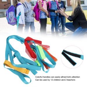 Walking Rope, Baby Kids Walking Rope Anti‑lost Colorful Handles Safety Harnesses Leashes Safety Line Rope for Preschool Daycare Walking Harness Child Leash Wrist Leash Harness Walking Leash