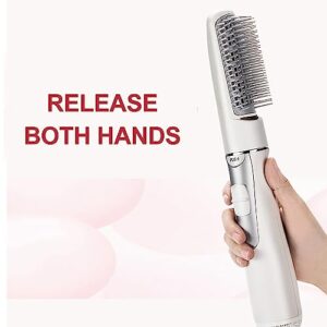 2-In-1 Electric Hair Dryer Styling Tool - Blow Dryer Brush with Teasing Comb, 3 Gear Adjustable Hair Straightener (US Plug)