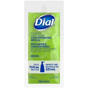 Dial Foaming Hand Wash Concentrated Refill, Aloe-scented, 8 pack, 6.72 fl oz