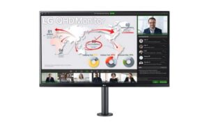 lg 32qp880-b 32'' qhd (2560 x 1440) 75hz ips monitor with usb type-c and ergostand (renewed)