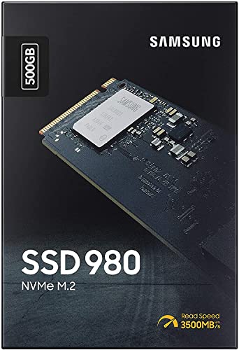 NATIVO HARVEST Sam-Sung 980 SSD M.2 NVMe/MZ-V8V500B / Interface Internal Solid State Drive with V-NAND Technology for Gaming, Heavy Graphics, Full Power Mode (500 GB)