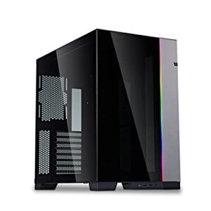 lian li o11 dynamic evo gaming pc case e-atx desktop computer case - mid tower chassis with flexible mode and configuration, tempered glass panel, usb type-c port, easy cable management (harbor grey)