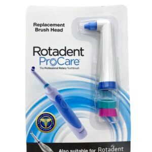 Rotadent ProCare Short-Tip Replacement Brush Head; FITS The ROTADENT PROCARE/Contour Toothbrush Models ONLY (Does NOT FIT The Classic, Legacy, OR Plus Models)…